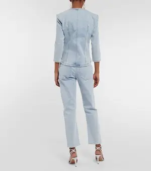 Isabel Marant Vanio Bleached Denim Top