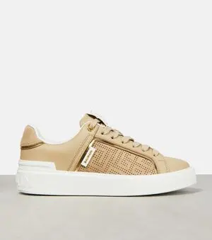 Balmain B Court Perforated Leather Sneakers