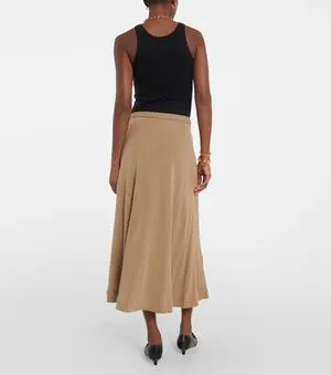 TOTEME Jersey Wrap Skirt - Beige