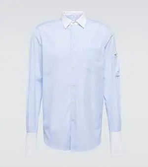 WINNIE N.Y.C Striped Cotton Poplin Shirt