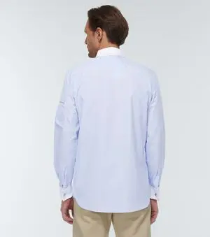 WINNIE N.Y.C Striped Cotton Poplin Shirt