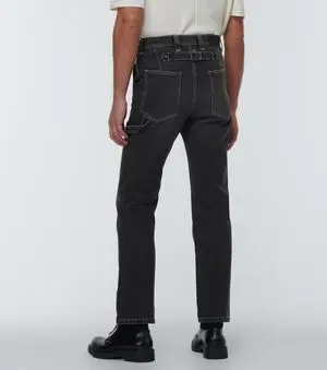 WINNIE N.Y.C Straight Leg Jeans - Black