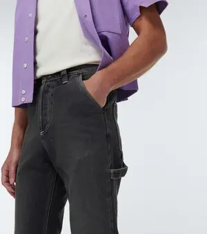 WINNIE N.Y.C Straight Leg Jeans - Black