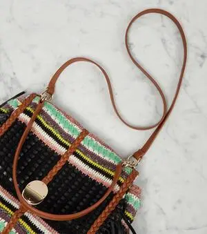 Chloé Penelope Large Leather-trimmed Shoulder Bag