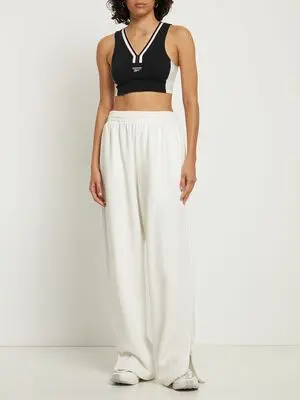 REEBOK V-neck Cropped Tank Top