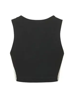 REEBOK V-neck Cropped Tank Top