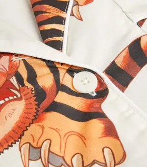 Desmond & Dempsey Cotton Rayas Pyjama Set