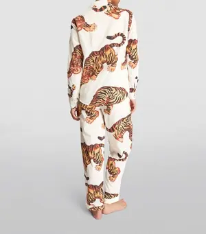 Desmond & Dempsey Cotton Rayas Pyjama Set
