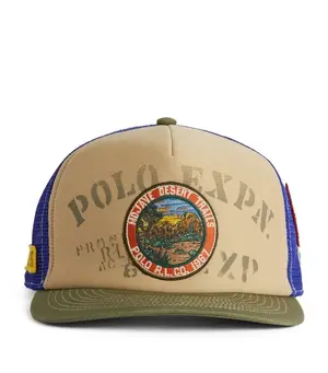 Ralph Lauren Logo Patch Trucker Cap