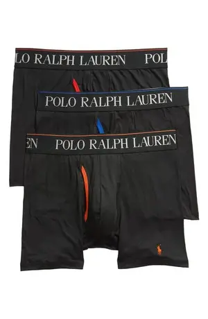 Polo Ralph Lauren 4d 3-pack Boxer Briefs - Black