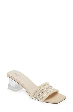 CECELIA NEW YORK Cinder Sandal - Beige Fringe