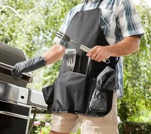 ONIVA Mlb Bbq Apron Tote Pro Grill Set