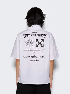 Off-White Exact Opposite Holiday Shirt In White - 50% Off