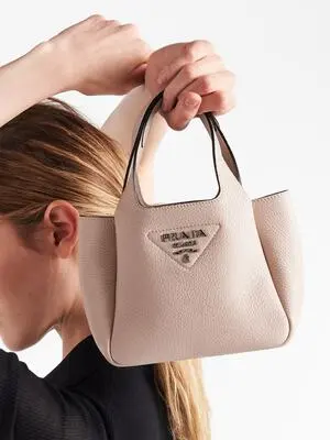 Prada Logo-plaque Tote Bag