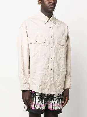 Palm Angels Logo-print Long-sleeve Shirt