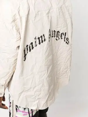 Palm Angels Logo-print Long-sleeve Shirt
