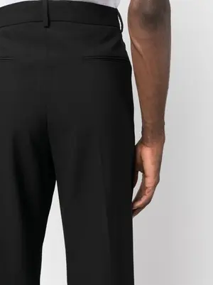 Valentino Garavani Virgin Wool Tailored Trousers - Black