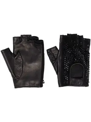 Philipp Plein Embellished Gloves For Women