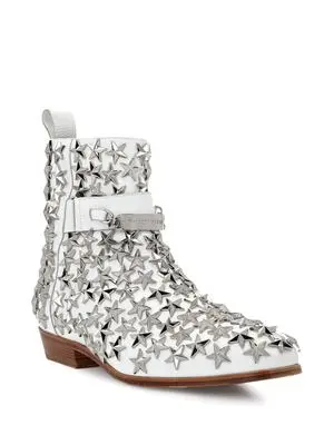 Philipp Plein Stars Leather Boots