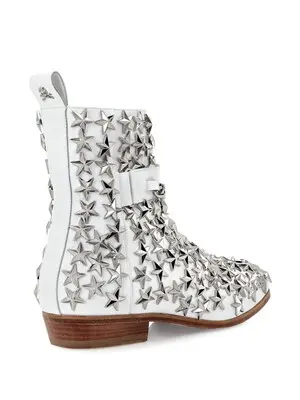 Philipp Plein Stars Leather Boots