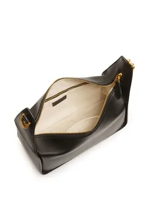 Bally B-Hook Leather Shoulder Bag In Black - 25% Off | Editorialist