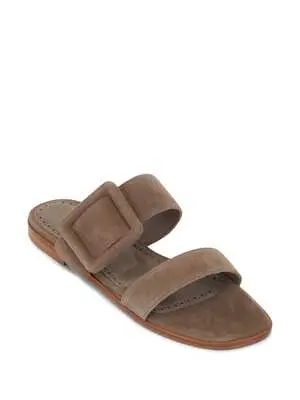Manolo Blahnik Open-toe Sandals - Brown