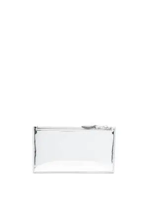 Alexander McQueen Skull Metallic Card-holder - Silver