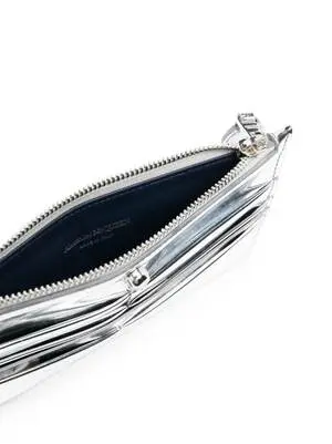 Alexander McQueen Skull Metallic Card-holder - Silver