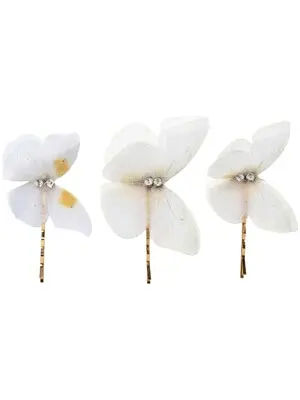 JENNIFER BEHR Allira Butterfly Bobby Pin Set - Neutrals
