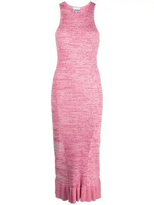 GANNI Knitted Midi Dress
