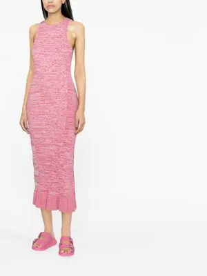 GANNI Knitted Midi Dress