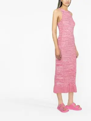 GANNI Knitted Midi Dress
