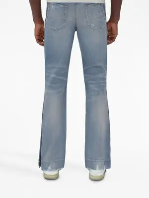Amiri Crystal-embellished Flared Jeans