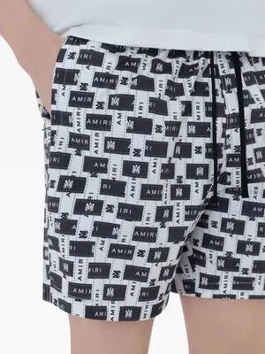 Amiri All-over Logo Print Swim Shorts