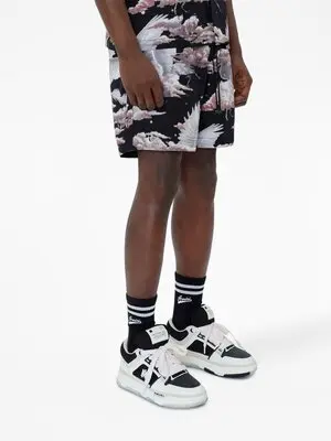 Amiri Graphic-print Pyjama Shorts - Black
