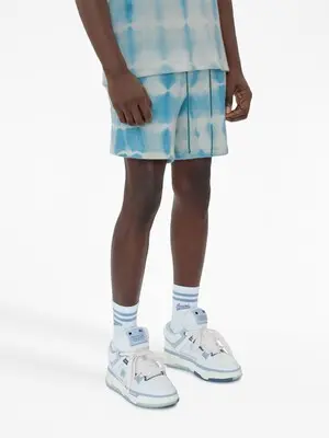 Amiri Tie-dye Pattern Cashmere Blend Shorts