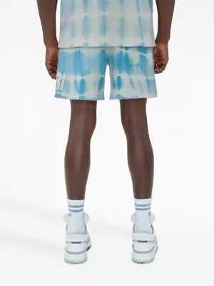 Amiri Tie-dye Pattern Cashmere Blend Shorts