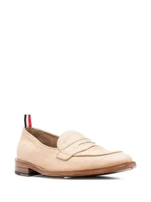 Thom Browne Grosgrain-loop Trim Loafers