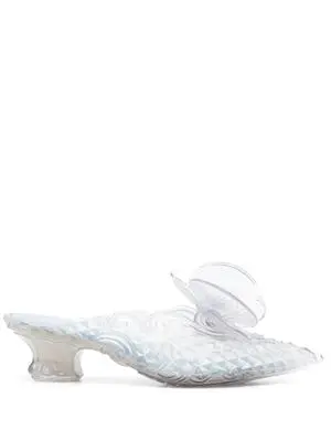 Y/Project X Melissa Floral Mule In Neutrals - 59% Off | Editorialist
