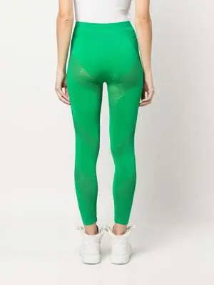Philipp Plein Perforated-panelled Seamless Leggings - Green