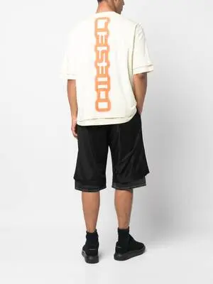 Diesel® Distressed-Effect Graphic-Print T-Shirt In Yellow - 30