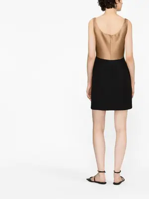 Valentino Garavani Colourblock Mini Dress - Black