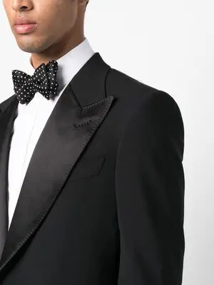 TOM FORD Peak Lapels Single-breasted Suit - Black