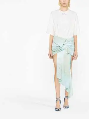 Off-White Draped-skirt Mini Dress