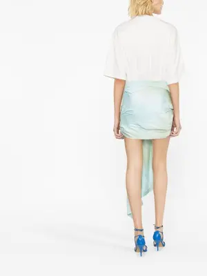 Off-White Draped-skirt Mini Dress
