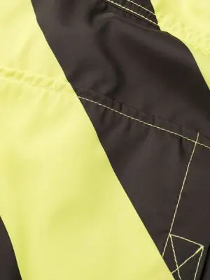 Off-White Diag Surfer Striped Swim Shorts - Green