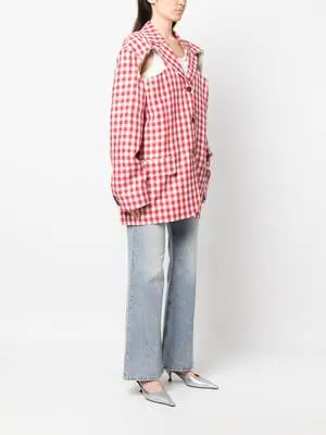 Acne Studios Single-breasted Gingham Blazer
