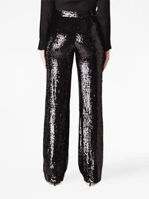 NILI LOTAN Sequin-embellished Flared Trousers