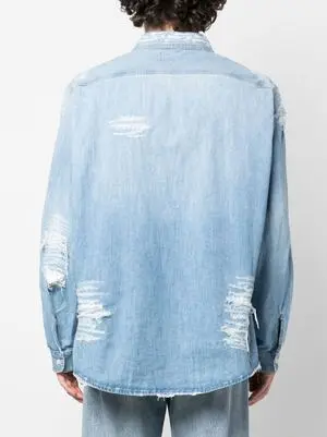 424 Distressed Denim Shirt