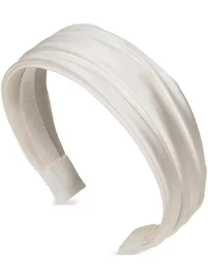 JENNIFER BEHR Natasha Ruched Headband - Neutrals